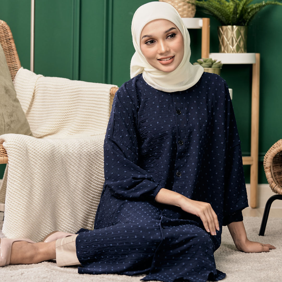 TOP WAFAA NAVY BLUE - FIONA