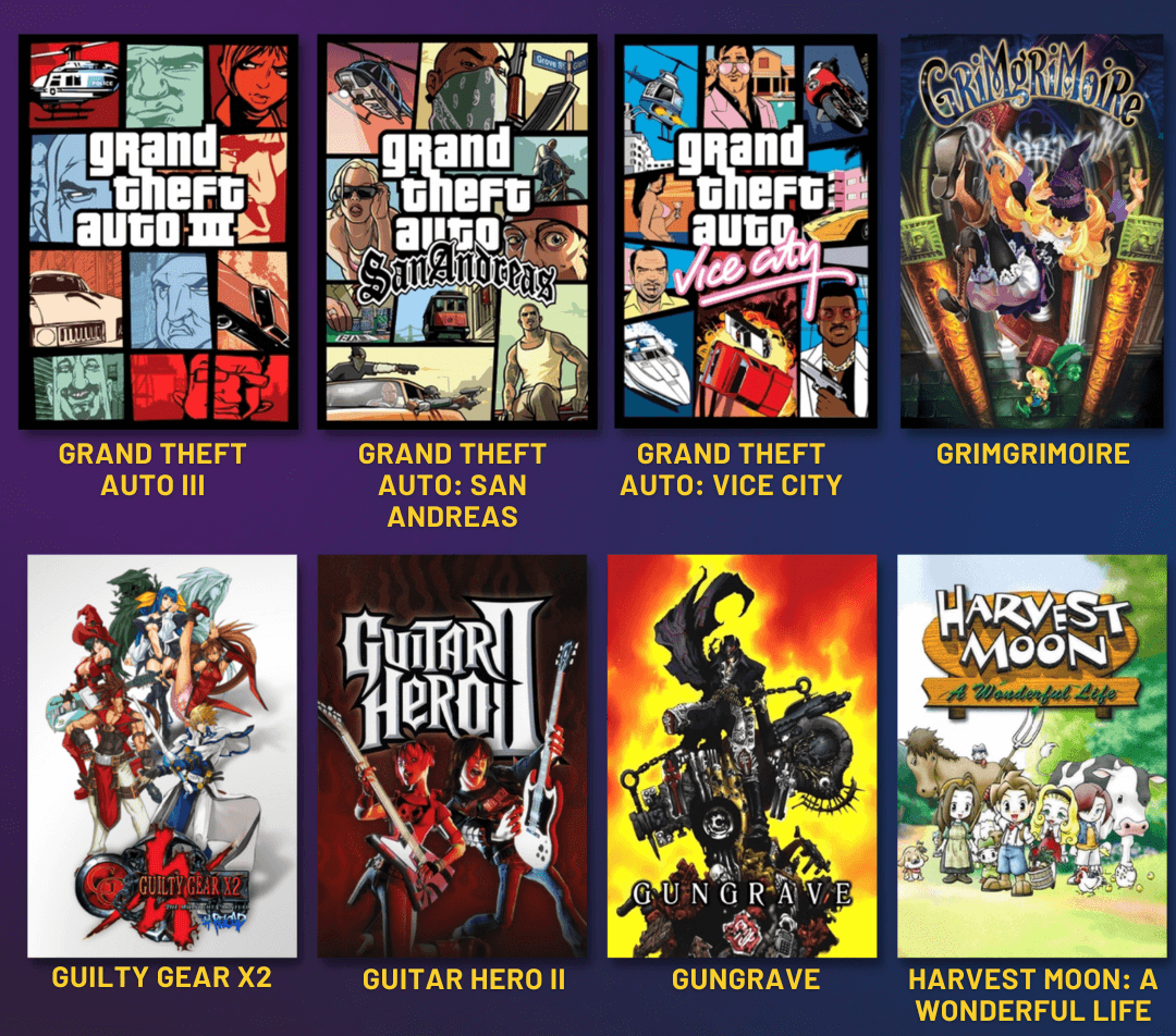 PS2 GAMES COLLECTION