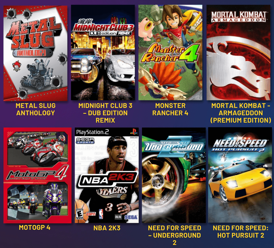 PS2 GAMES COLLECTION